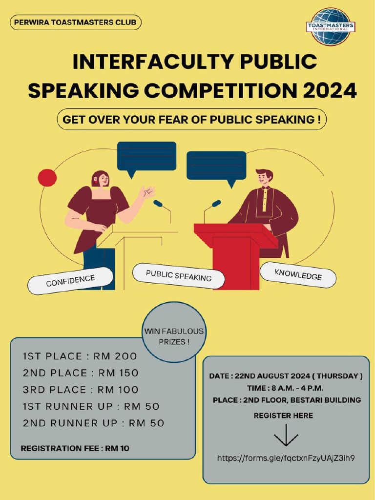 Interfaculty Public Speaking Competition Poster | PDF