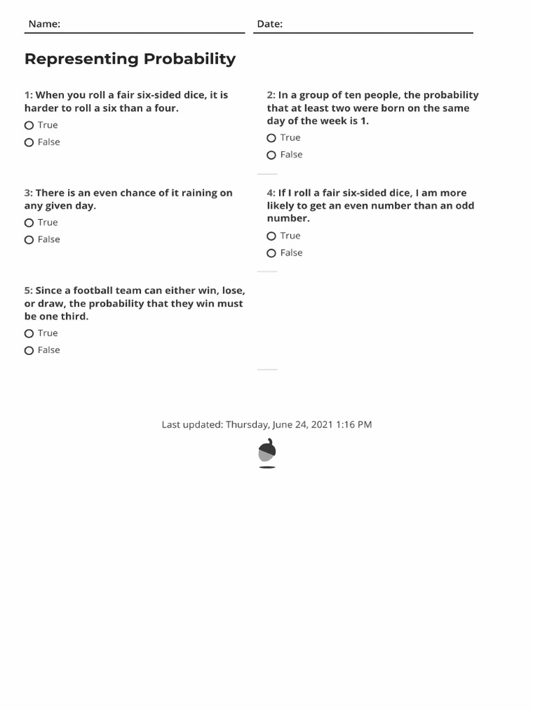 Starter Quiz Questions | PDF