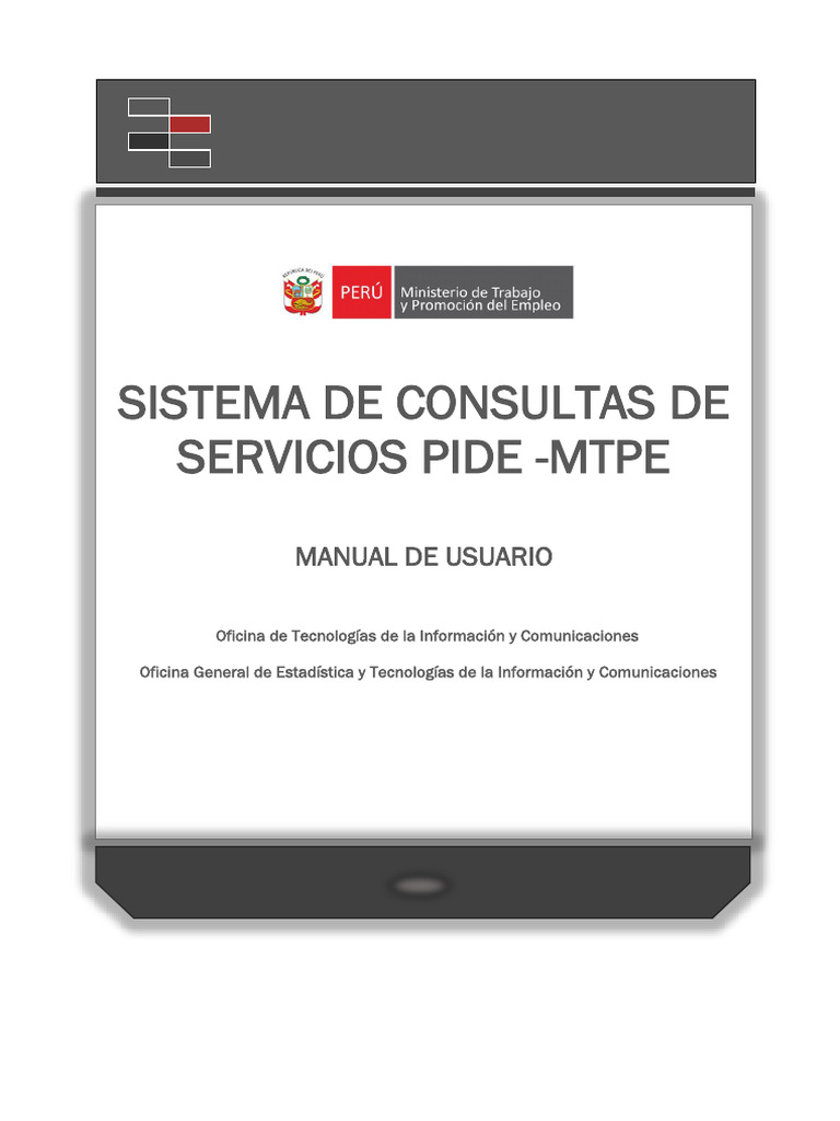 Manual - Sistema de Consultas de Servicios PIDE | PDF