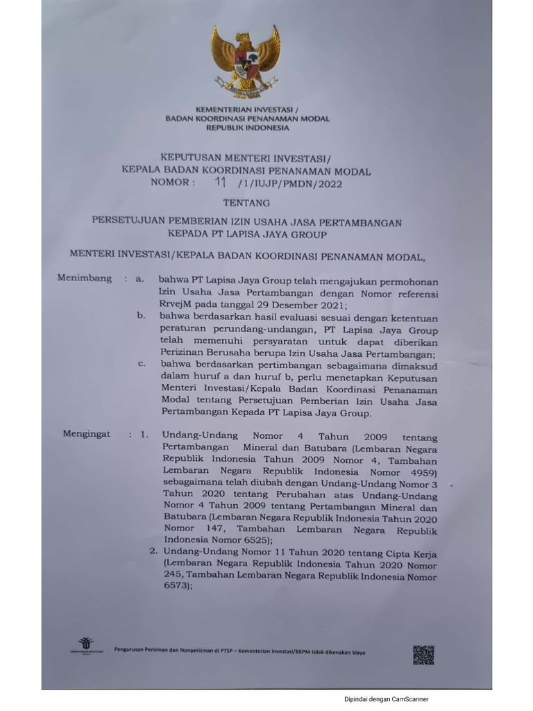 Iujp Pt. Lapisa | PDF