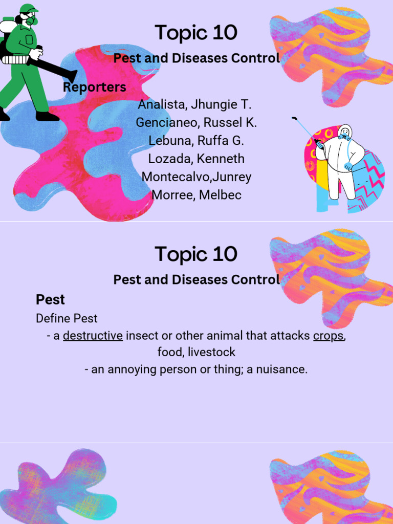 Topic 10 Pest and Diseases Control | PDF