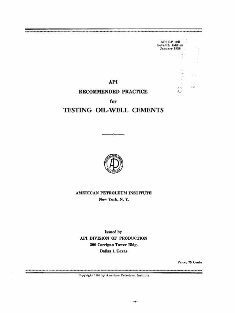 Dokumen - Tips API Recommended Practice For Testing Oil Well RP 10b ...