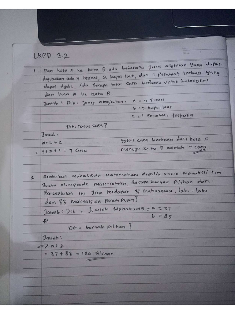 Muhammad Adhitya Fadhla MTK - W LKPD 3.2 | PDF