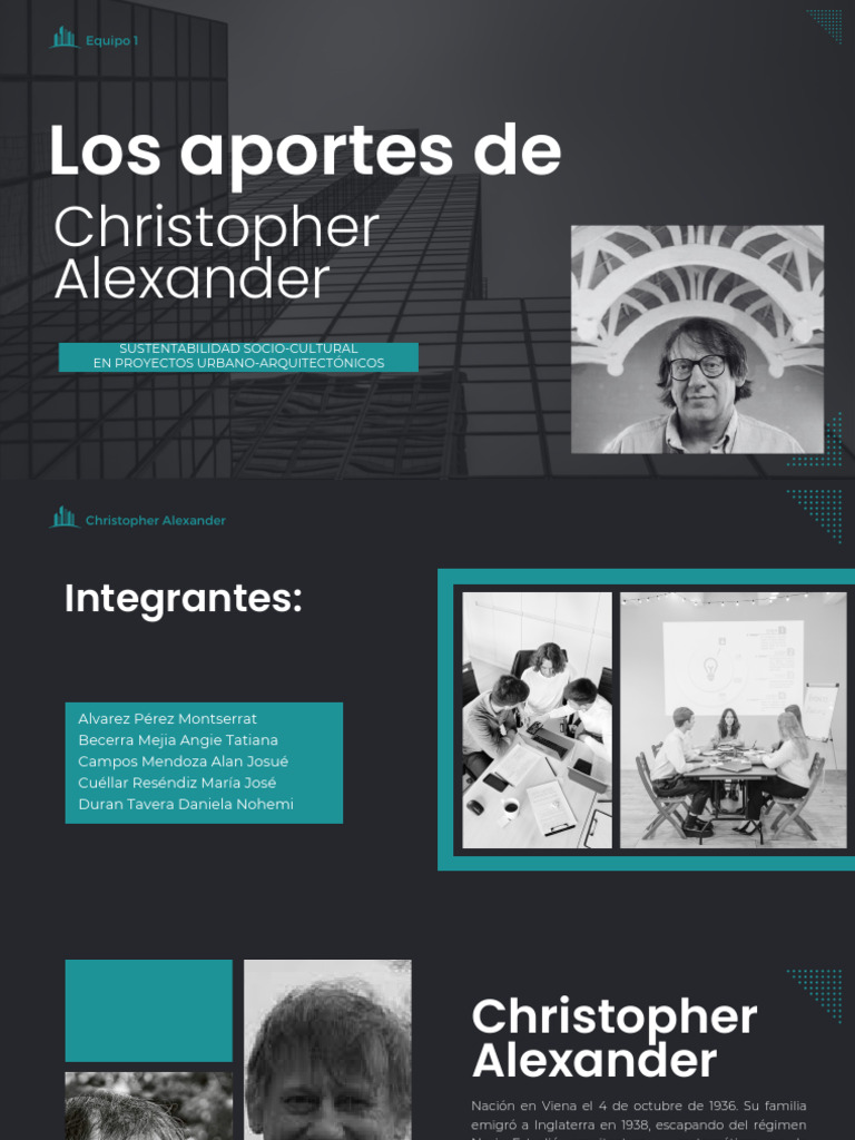 1.3 Los aportes de Christopher Alexander | PDF