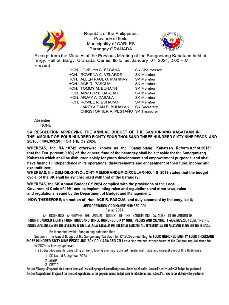 SK Granada Aip 2024 | PDF