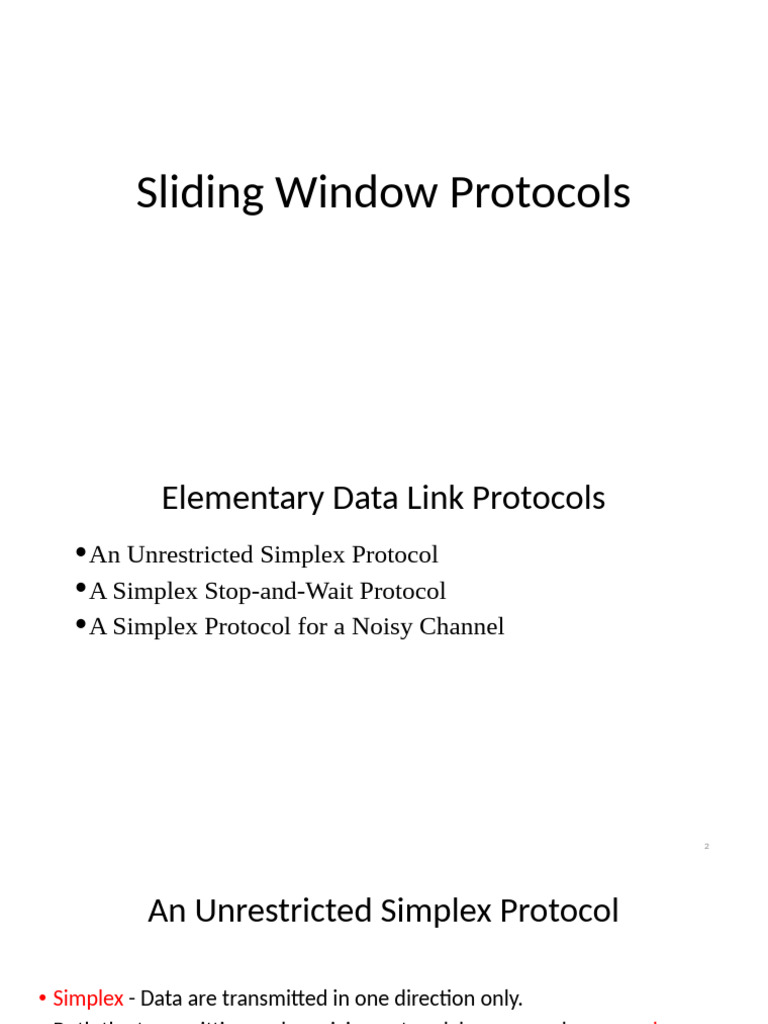 3.sliding Window Protocols | PDF