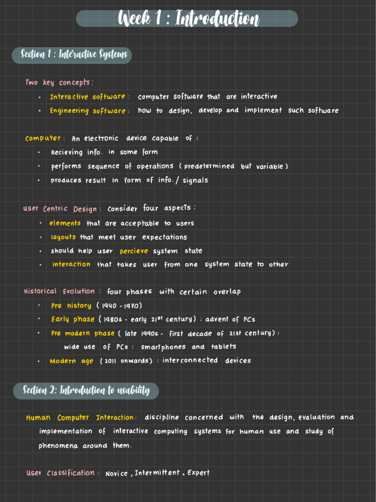 Design & Implementation of Human Computer Interfaces | PDF