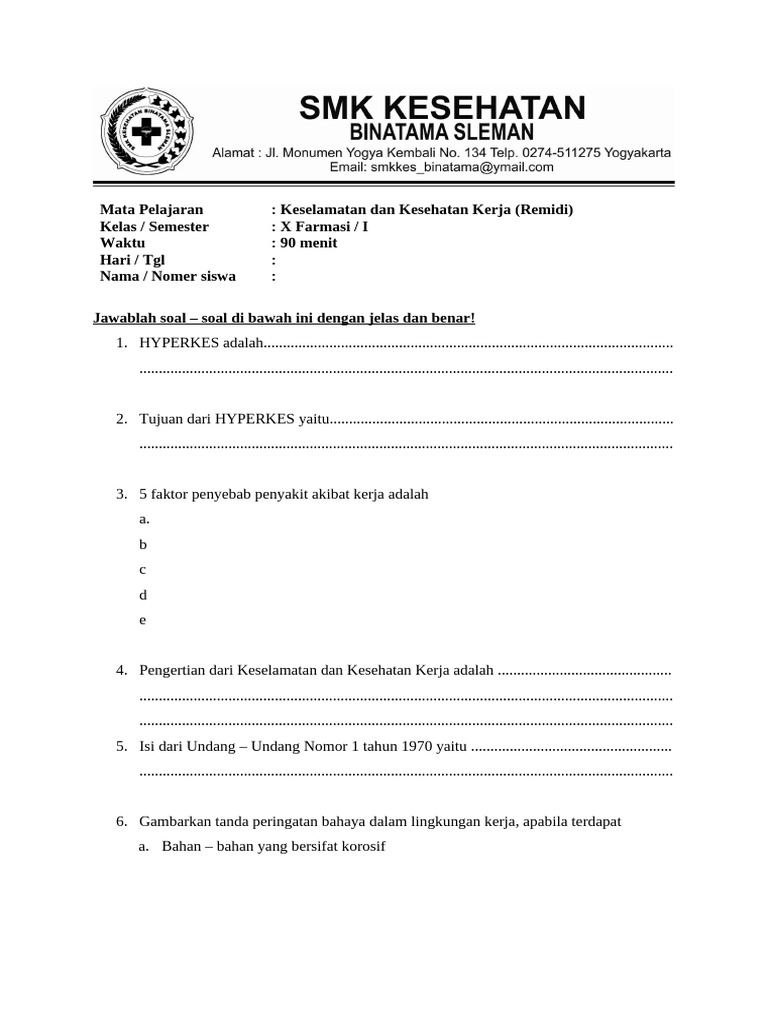 Remidi K3LH Uts X | PDF