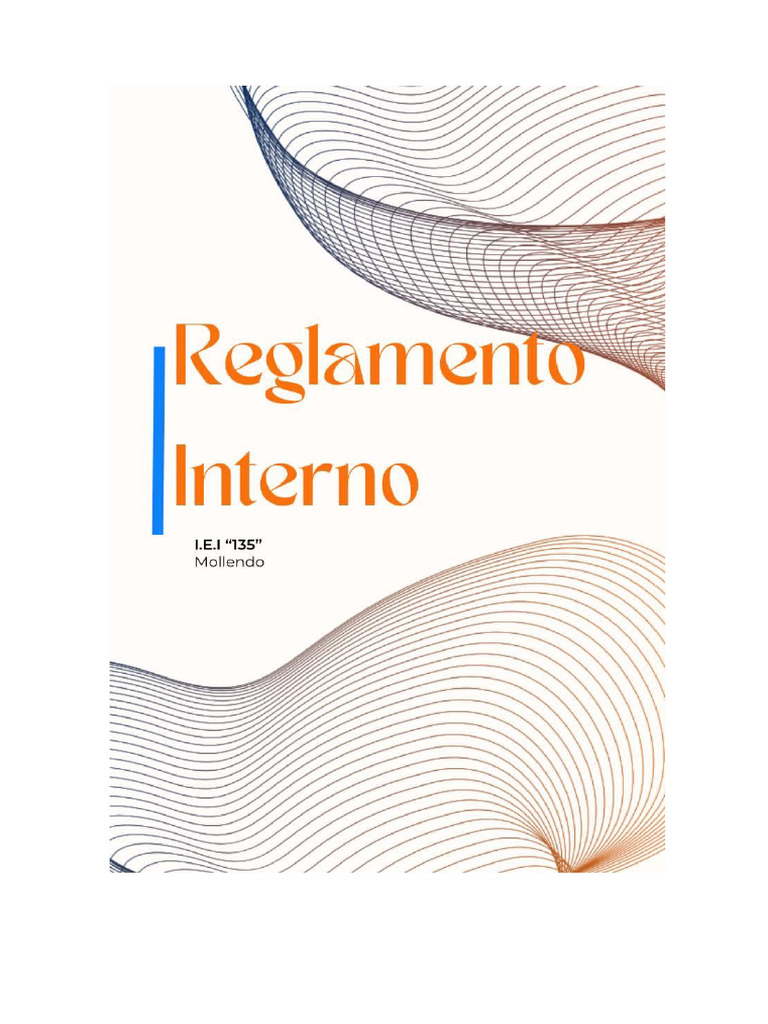 Reglamento Interno 2024 Iei 135 | PDF