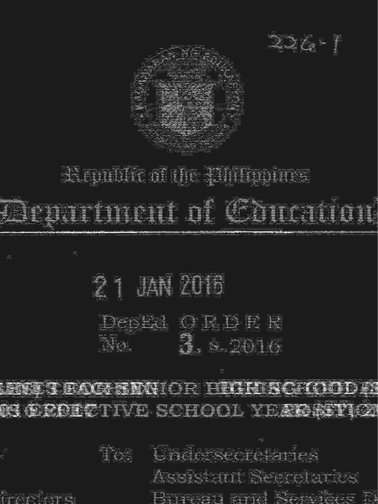 DO No. 3, s.2016 | PDF