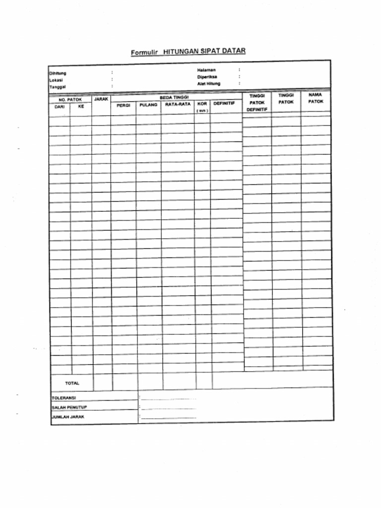 Form Hit Sipat | PDF
