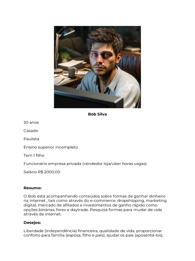 Nossa Persona Bob Silva | PDF