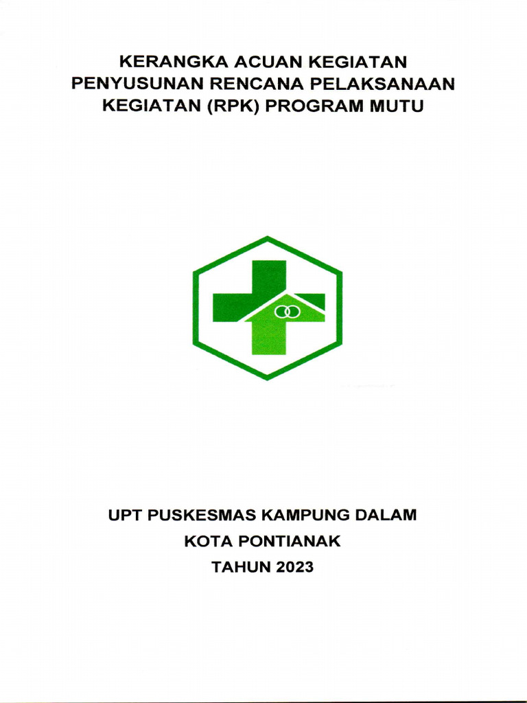 Kak Penyusunan RPK Mutu | PDF