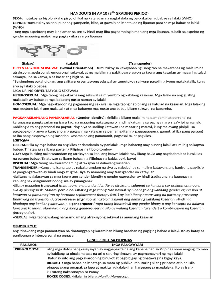 HANDOUTS-3RD-QUARTER-OHSP | PDF