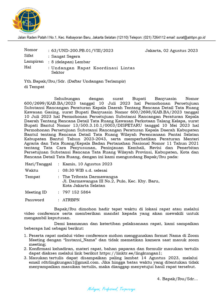 ATR BPN Linsek | PDF