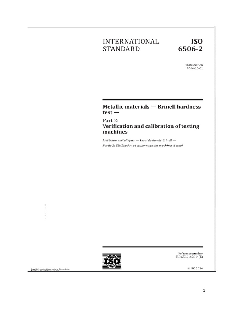 ISO 6506-2-2014 | PDF