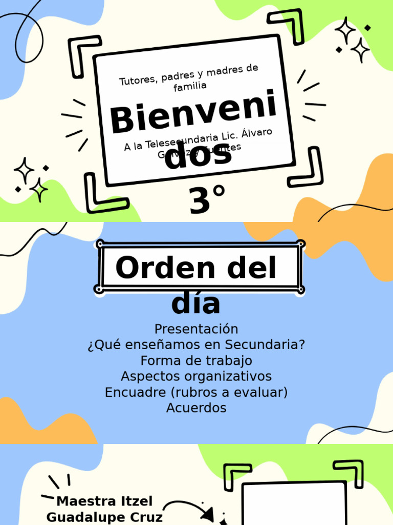 Reunion de Padres de Familia EDITABLE Colores | PDF
