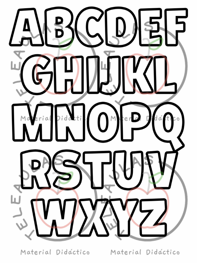 Moldes de letras | PDF