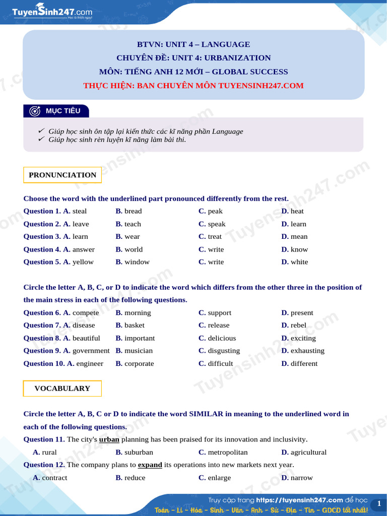 Unit 4 Language | PDF