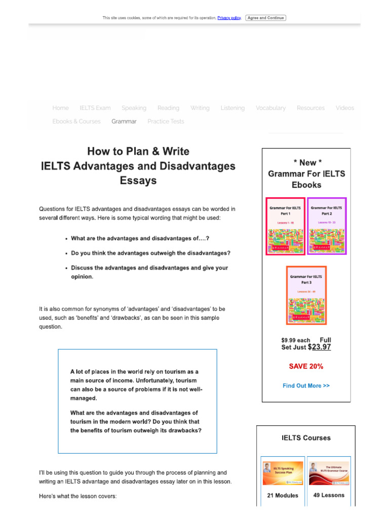 Essay Adv and Disadv | PDF