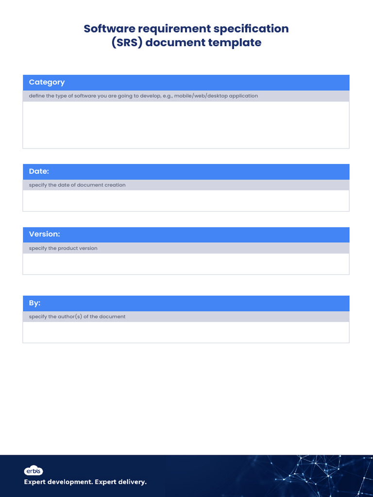 Software Requirement Document Template2 | PDF