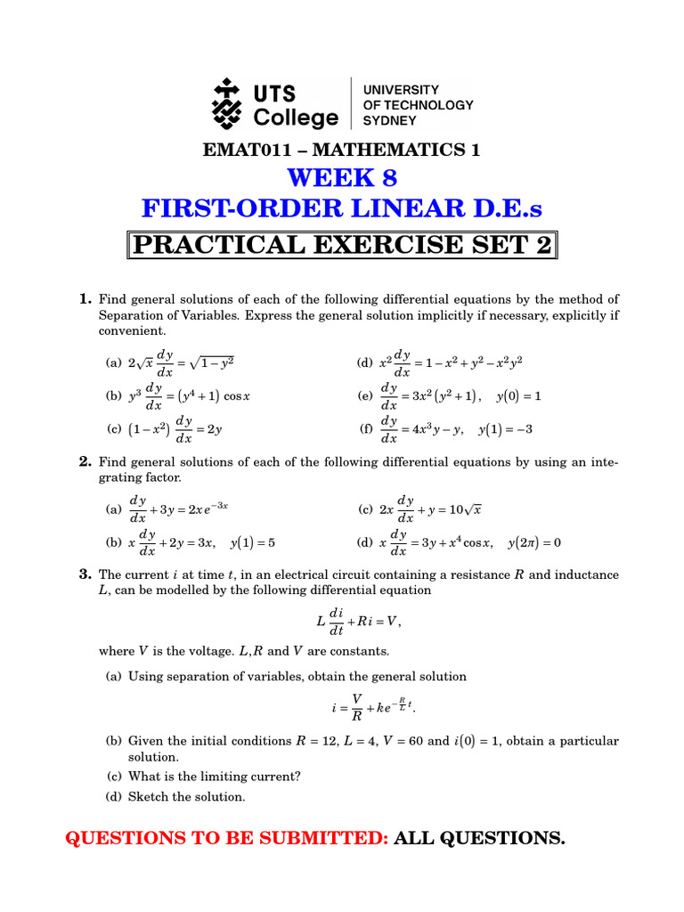 Week 8 - Practical Exercise Set 2 | PDF | Teaching Methods & Materials