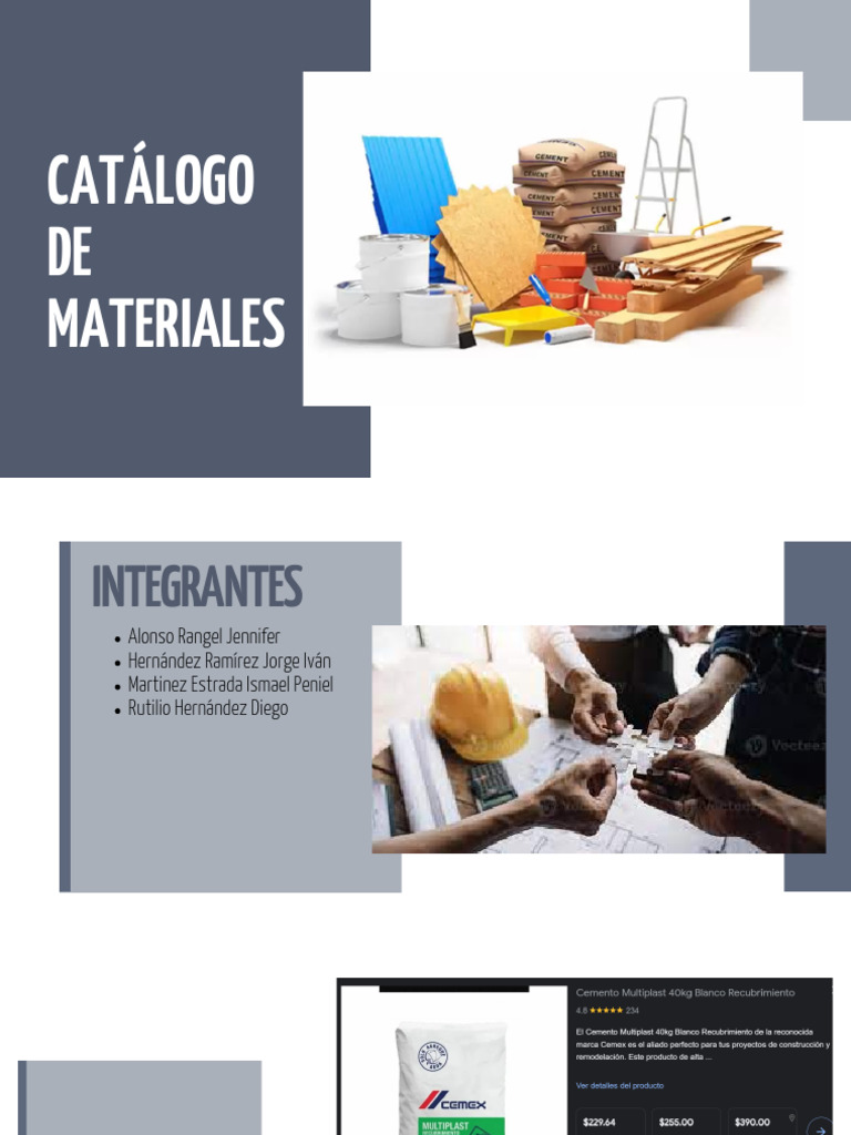 Catálogo de Materiales | PDF