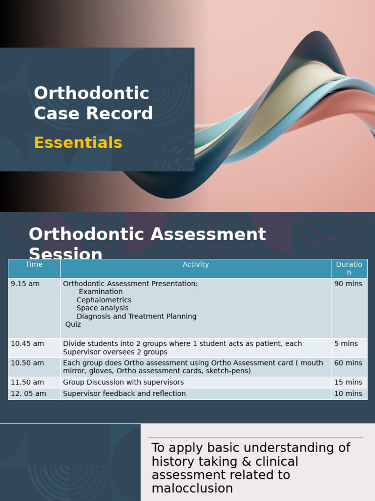 Orthodontic Assessment Essentials | PDF