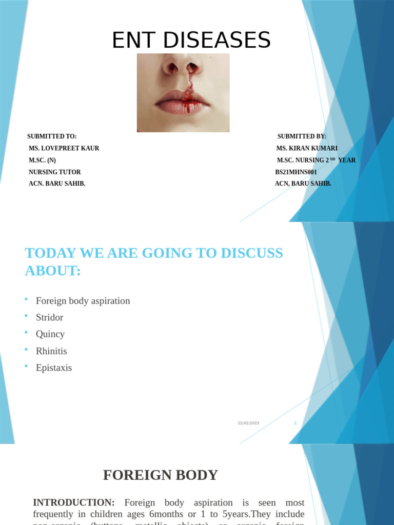 Seminar On Ent Emergencies | PDF