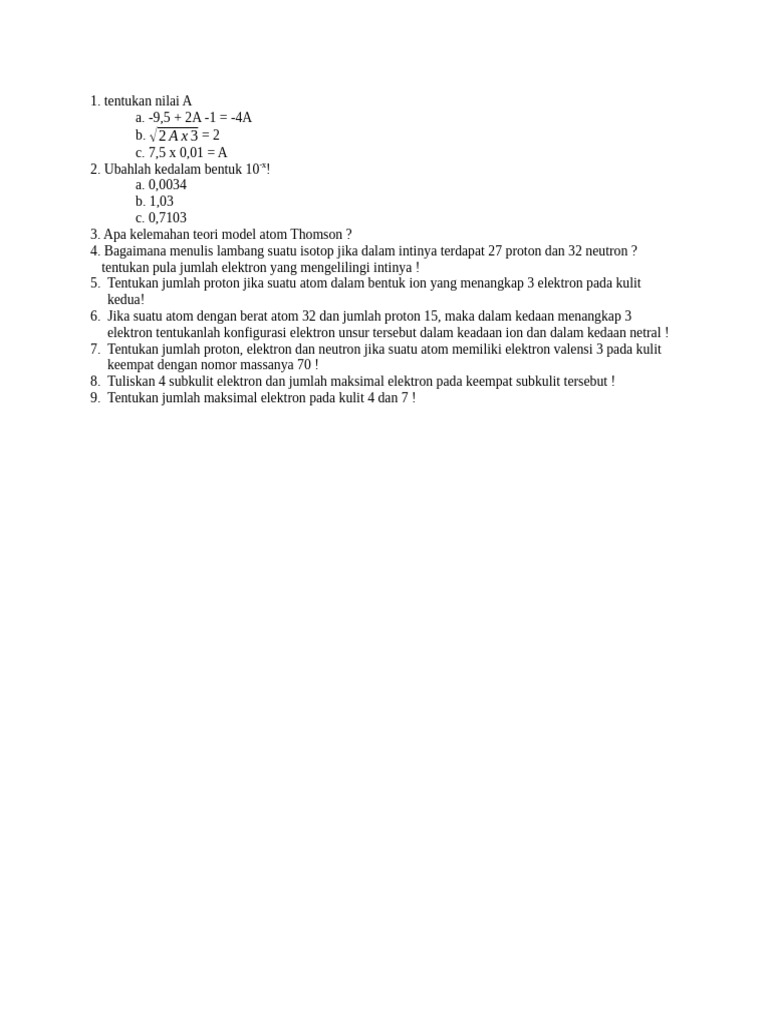 Soal 1 | PDF