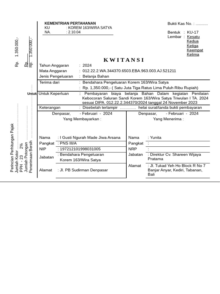 Faktur Dan Ku 17 Buk Nita Pdf