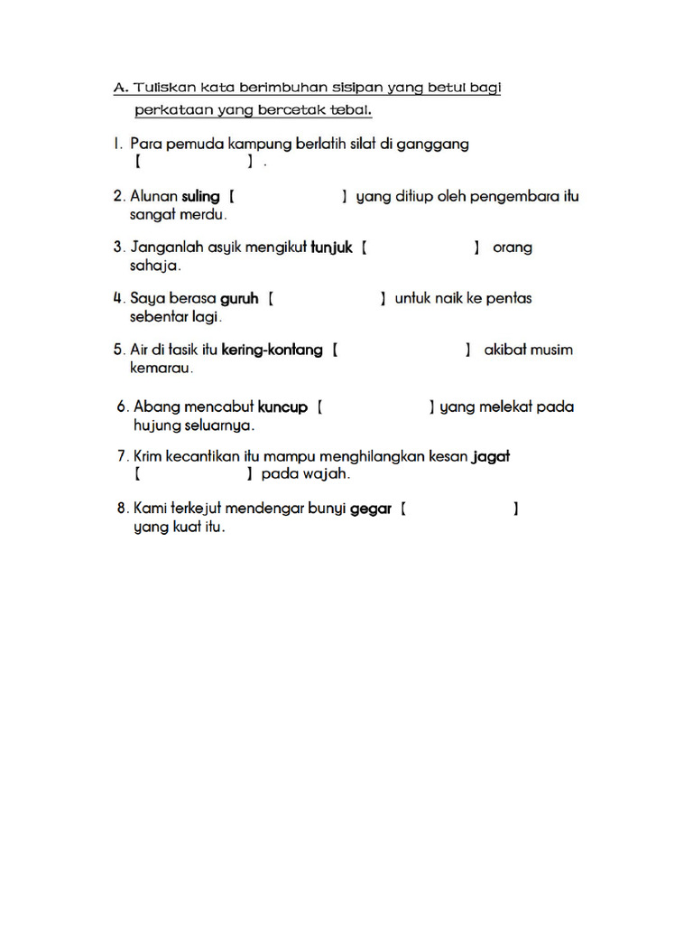 Imbuhan Sisipan T5 | PDF