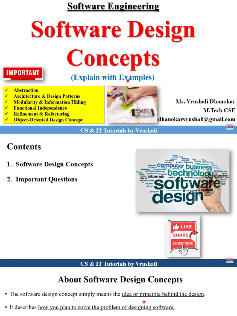 Software Design Concepts | PDF