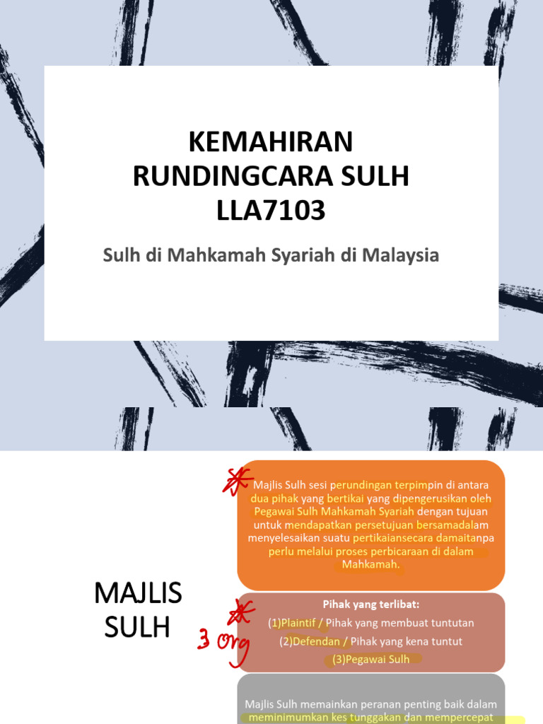 Manual Kerja Sulh | PDF