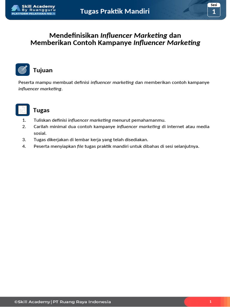 Pengenalan Influencer Marketing | PDF