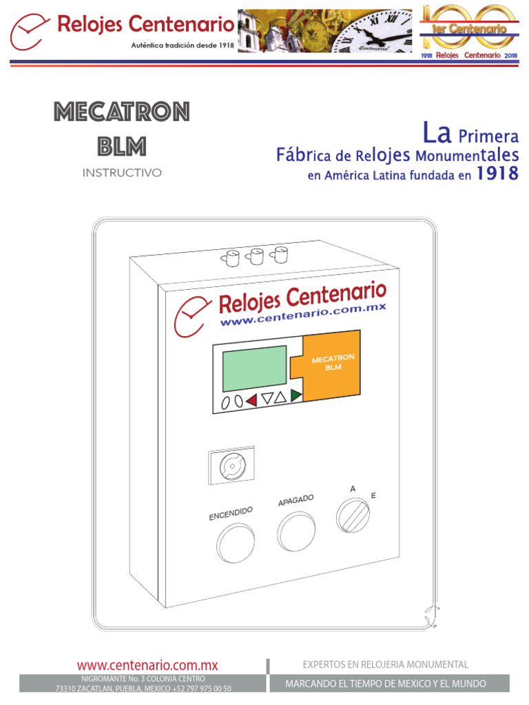 Instructivo 2020 Mecatron BLM CH | PDF