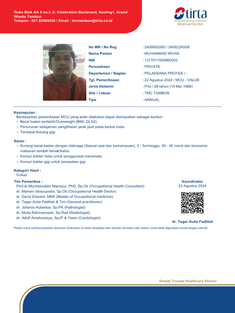 Data MCU M Irvan | PDF