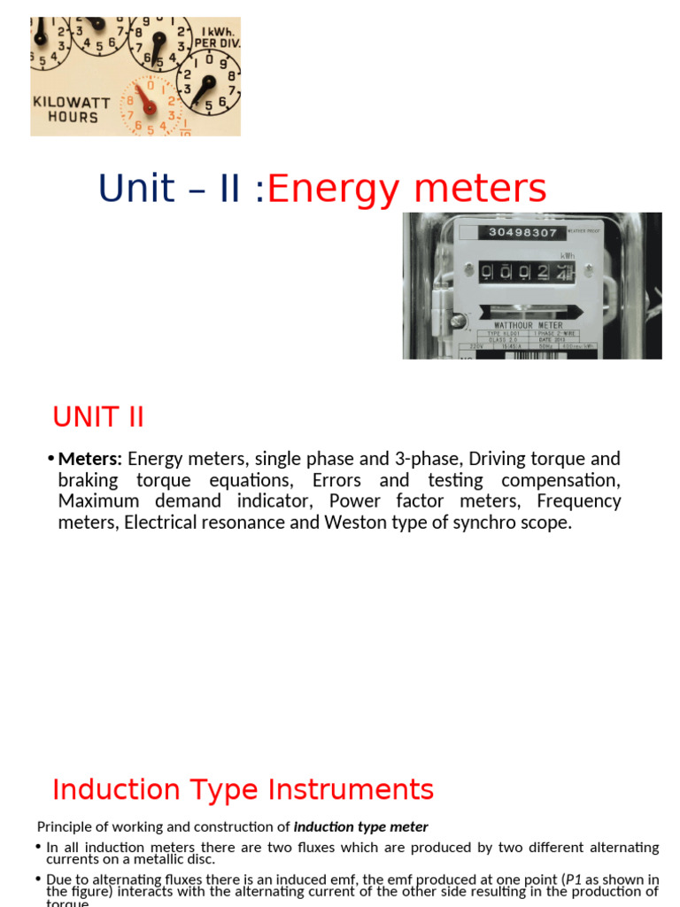 Unit 2 Energy Meter | PDF