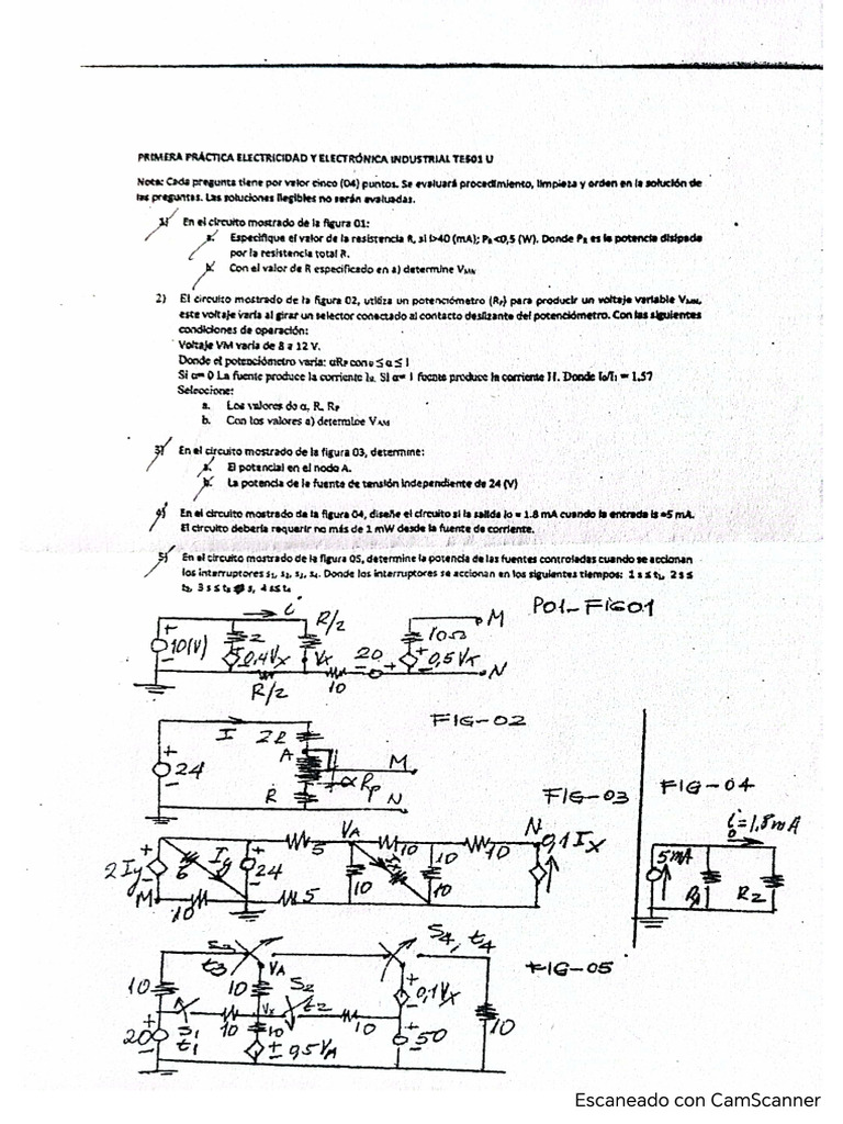 Planchas Resueltas - Electricidad y Electronica Industrial | PDF