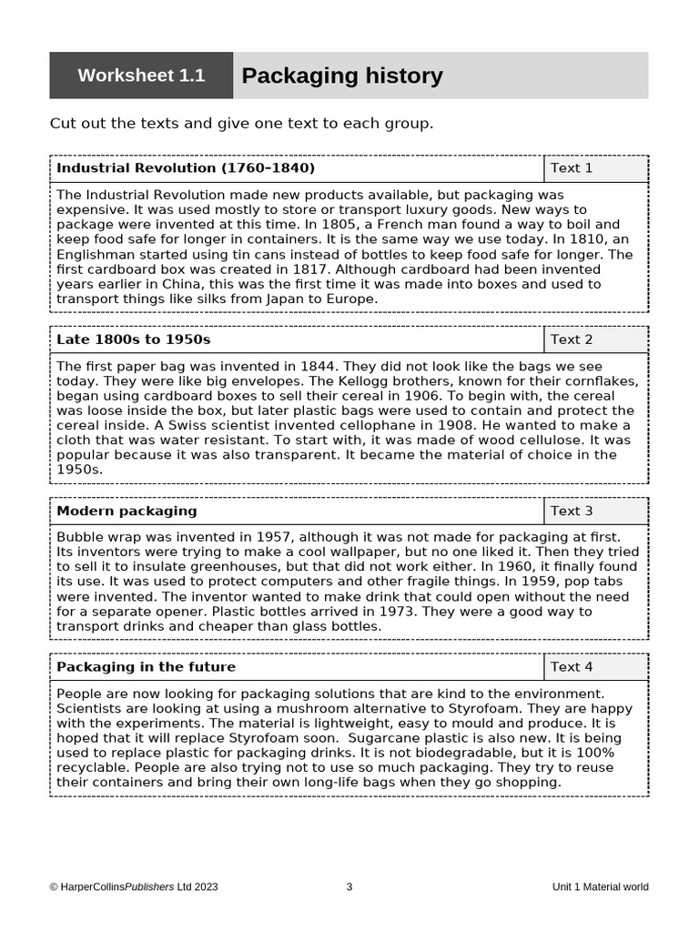 GP6 TG Unit 1 1 Worksheet | PDF