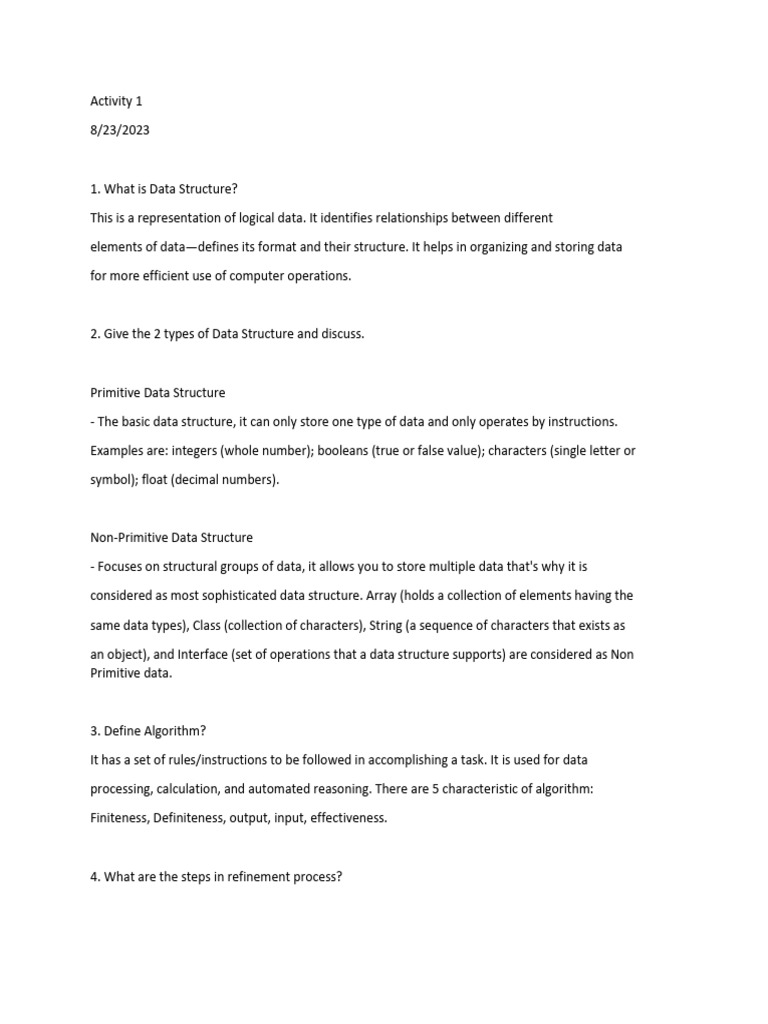 Data Sturcture and Algorithm | PDF