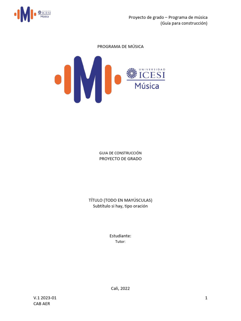 Guia para Construcción de PDG Programa de Música V1.3 13 - 02-2023 | PDF Guia para Construcción de PDG Programa de Música V1.3 13 - 02-2023 | PDF