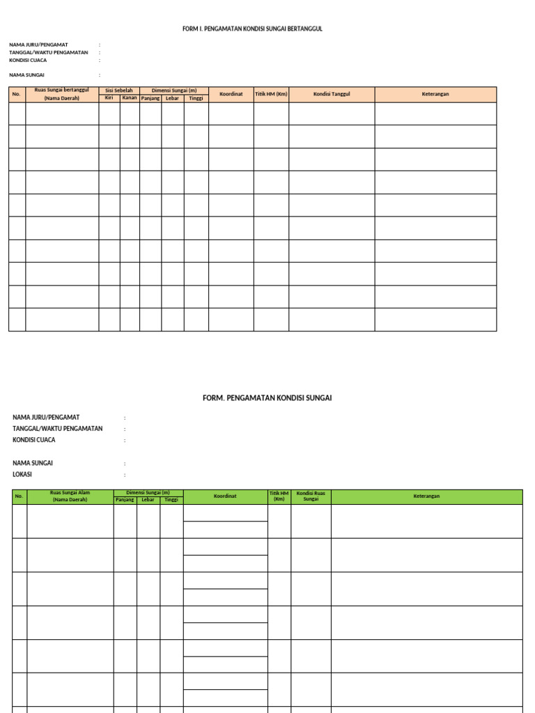 Form. Pengamatan | PDF