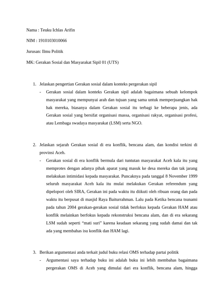 Gersos Dan Masyarakat Sipil | PDF Gersos Dan Masyarakat Sipil | PDF