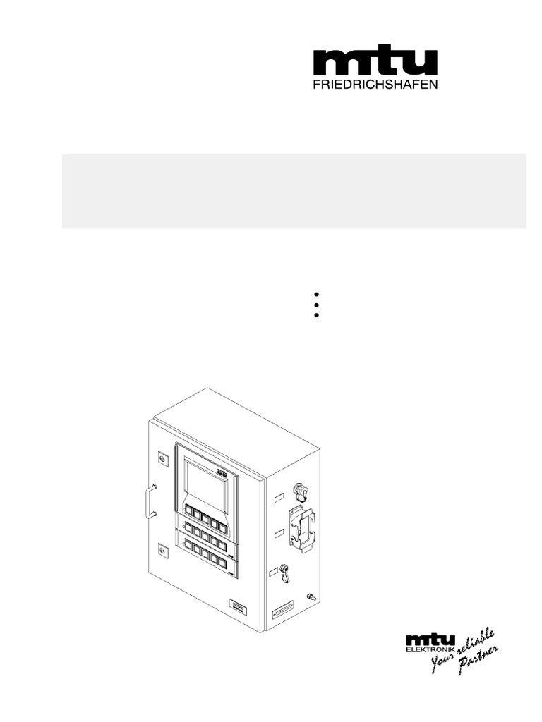 Local Operating Panel LOP 2-01 For ECS 183/M: With DIS 1.02/V4.10 ...