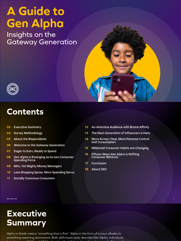 DKC Gen Alpha Report | PDF