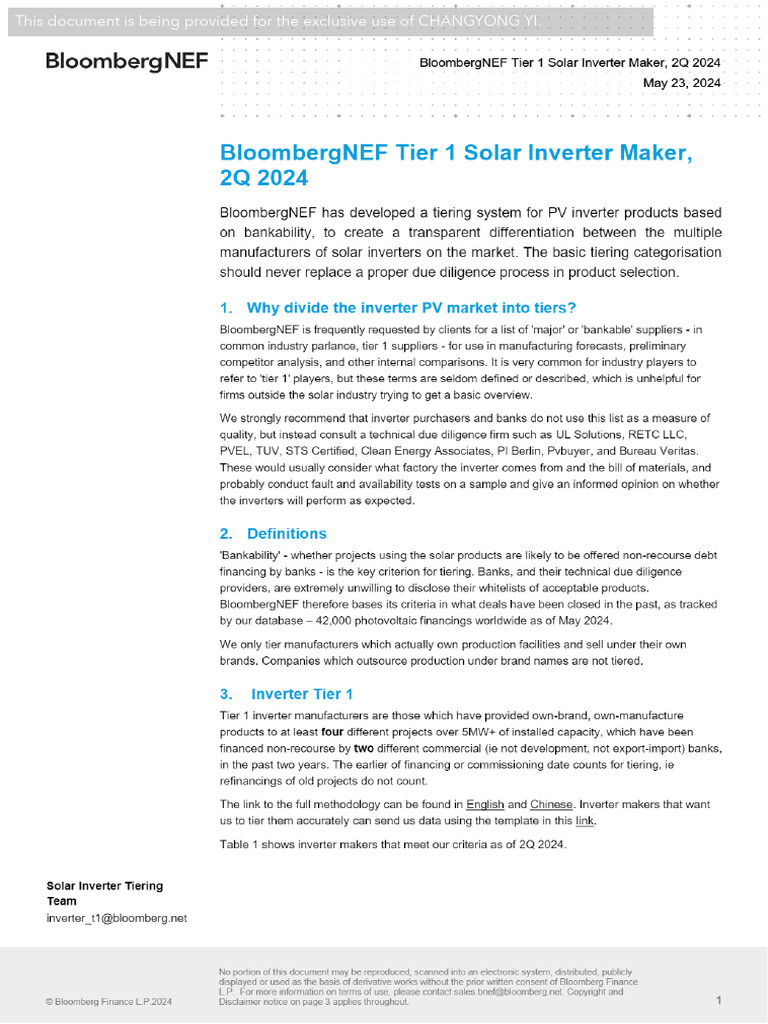 Inverter Brand Bloomberg | PDF
