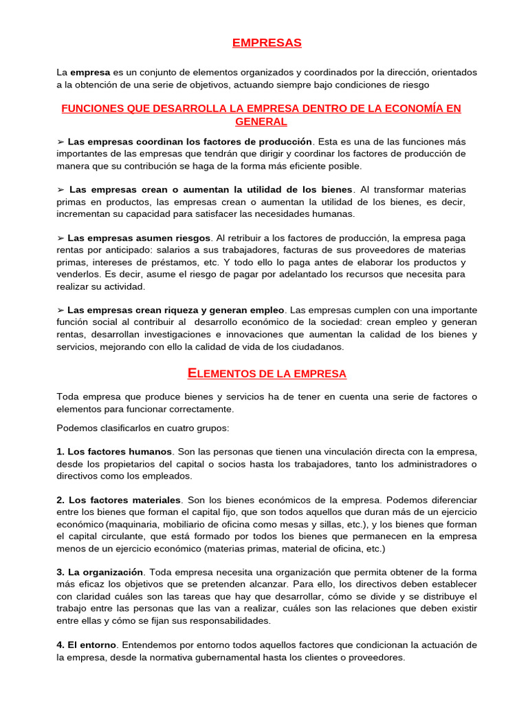 EMPRESAS | PDF