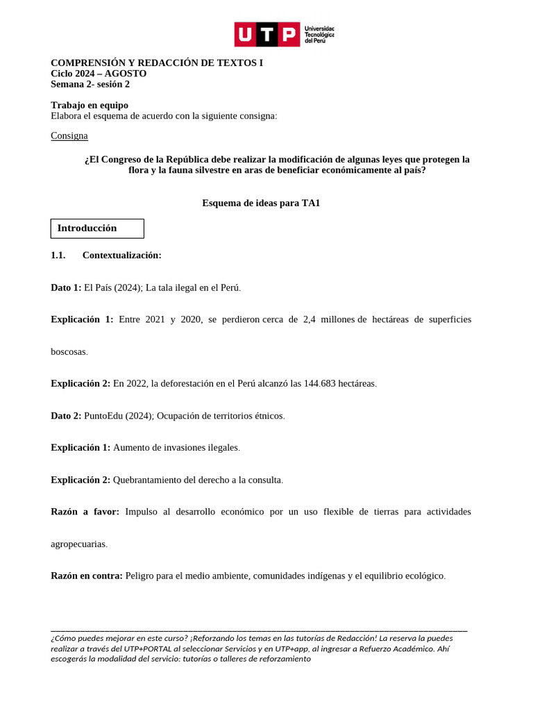 S02 S2. FORMATO DE ESQUEMA - GRUPO2 Entrega | PDF