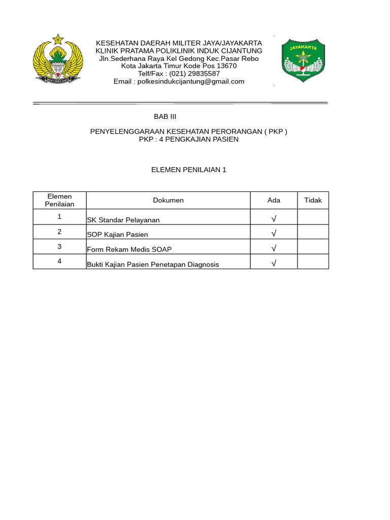 Bukti Dokumen Pengkajian Pasien Oleh Ppa | PDF